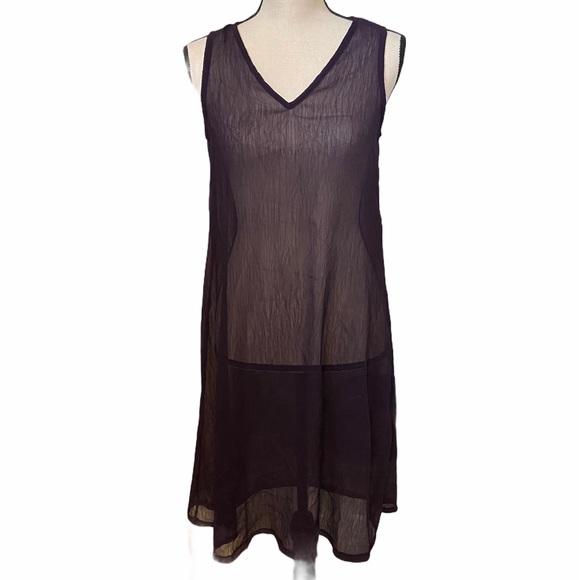 Calvin Klein | Swim | Hp Calvin Klein Swim Petite Sheer Purple Cover Up ...